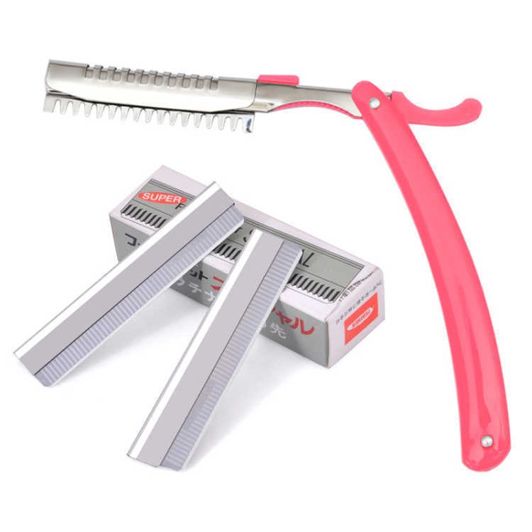☞ↂEyebrow Shaving Artifact Blade Eyebrow Shaving Safety Thrush Tool Set ...