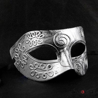 ALA-Roman/Greek Warrior Mask Men’s Venetian Halloween Costume Party ...