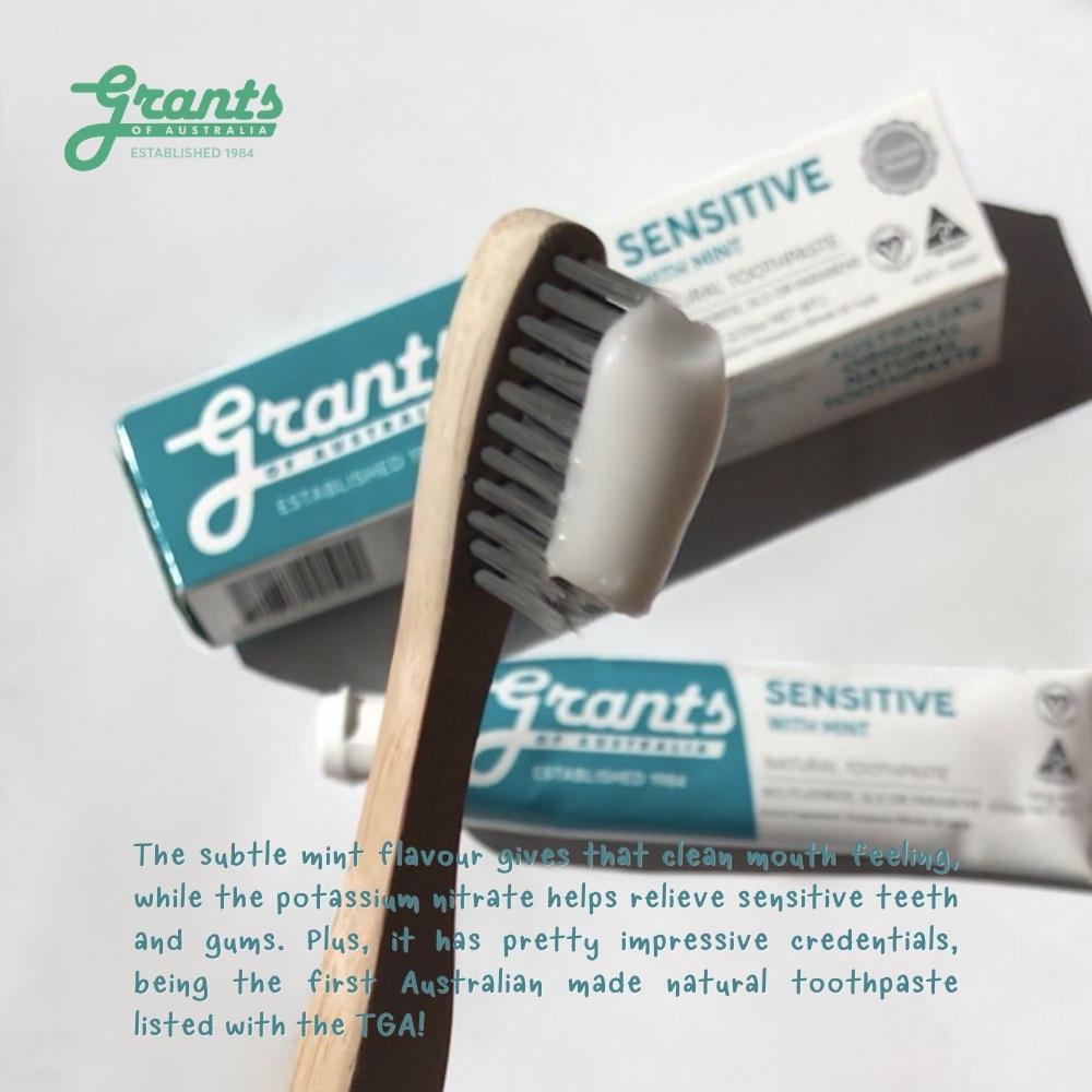 GRANTS OF AUSTRALIA Sensitive with Mint Toothpaste ยาสีฟัน เซนซิทีฟ ผสม ...