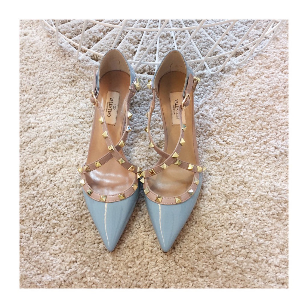 VALENTINO crossover lace 6cm high heel shoes 2 women Korean - athena1 ...