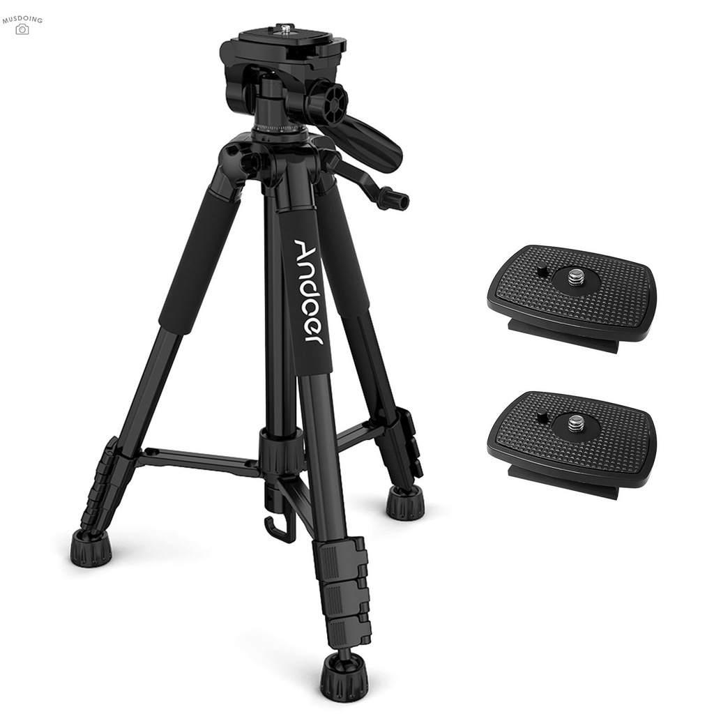 ღ Andoer TTT-663N 57.5inch Travel Lightweight Camera Tripod Stand Phone ...