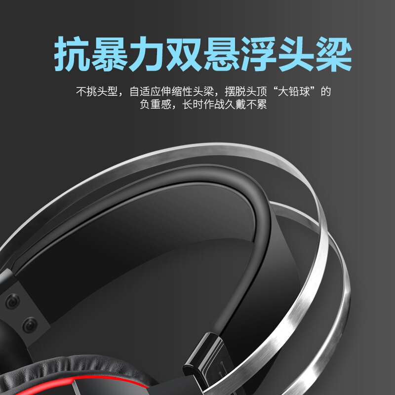 Wolf World Computer Headset with Microphone Game Head-Mounted Headset ...