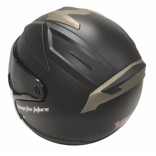 SPACE CROWN หมวกกันน็อค รุ่น VISION สีดำด้าน | Shopee Thailand