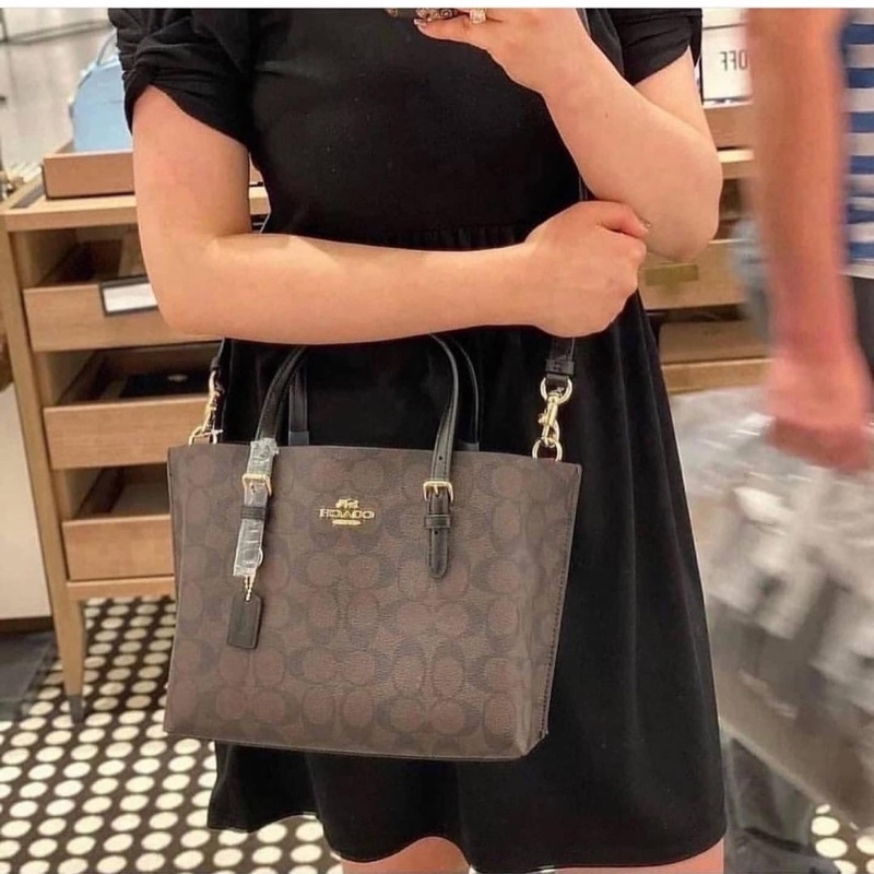 COACH Mini MOLLIE TOTE 25 IN SIGNATURE CANVAS (COACH C42504085)มีหลายสี ...