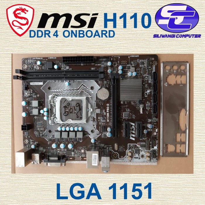 เมนบอร์ด LGA 1151 MSI H110 - olshopfajar86n2.th - ThaiPick