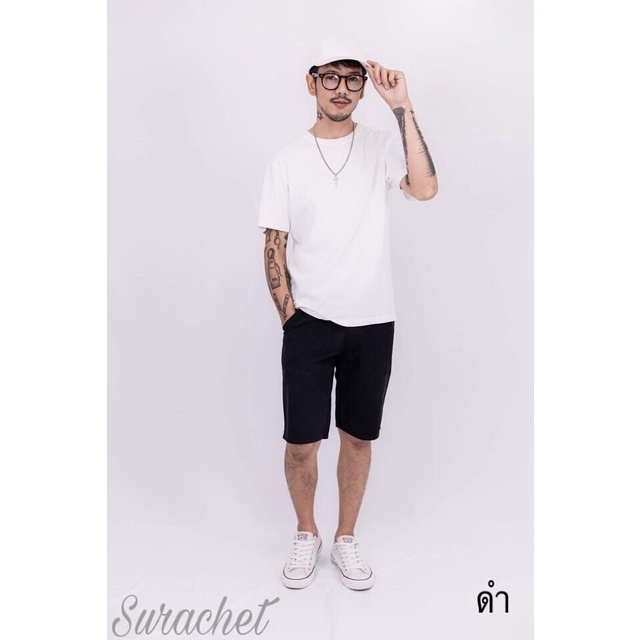 กางเกงขาสั้นผ้า Cotton 100 ความยาว 19 นิ้ว OUG4 - _3vauq7zyt - ThaiPick