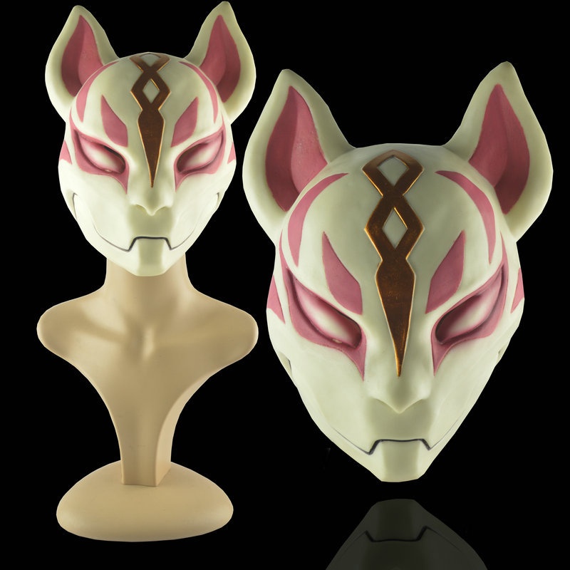 Night Fairy Fox Mask Resin Dance Mask Performance Party Fox Resin Foam ...