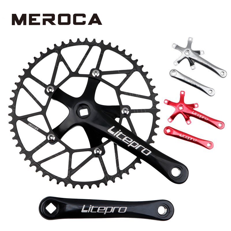 MEROCA Folding Bike Square Crank 130Bcd 48 50 52 54 56 58T Chainring ...