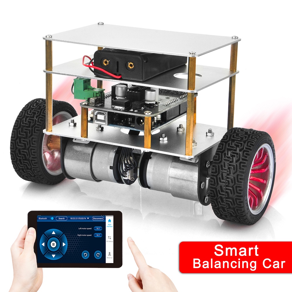 พร้อมจัดส่งทันที ชุดเรียนรู้ Arduino 2WD Smart Balancing Car เสริมทักษะใหม่ด้วยหุ่นยนต์2ล้อ self ...