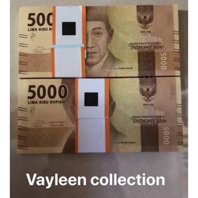 แผ่นกระดาษดาวรี่ Rp 5000 1 Gepok 100 แผ่น 2016 Dr.K.H. อิดฮัมเคลิด ...