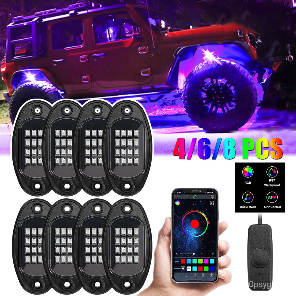 468pcs 12V Car RGB Lights Chassis Undergolw Decorative Ambient Lamps ...