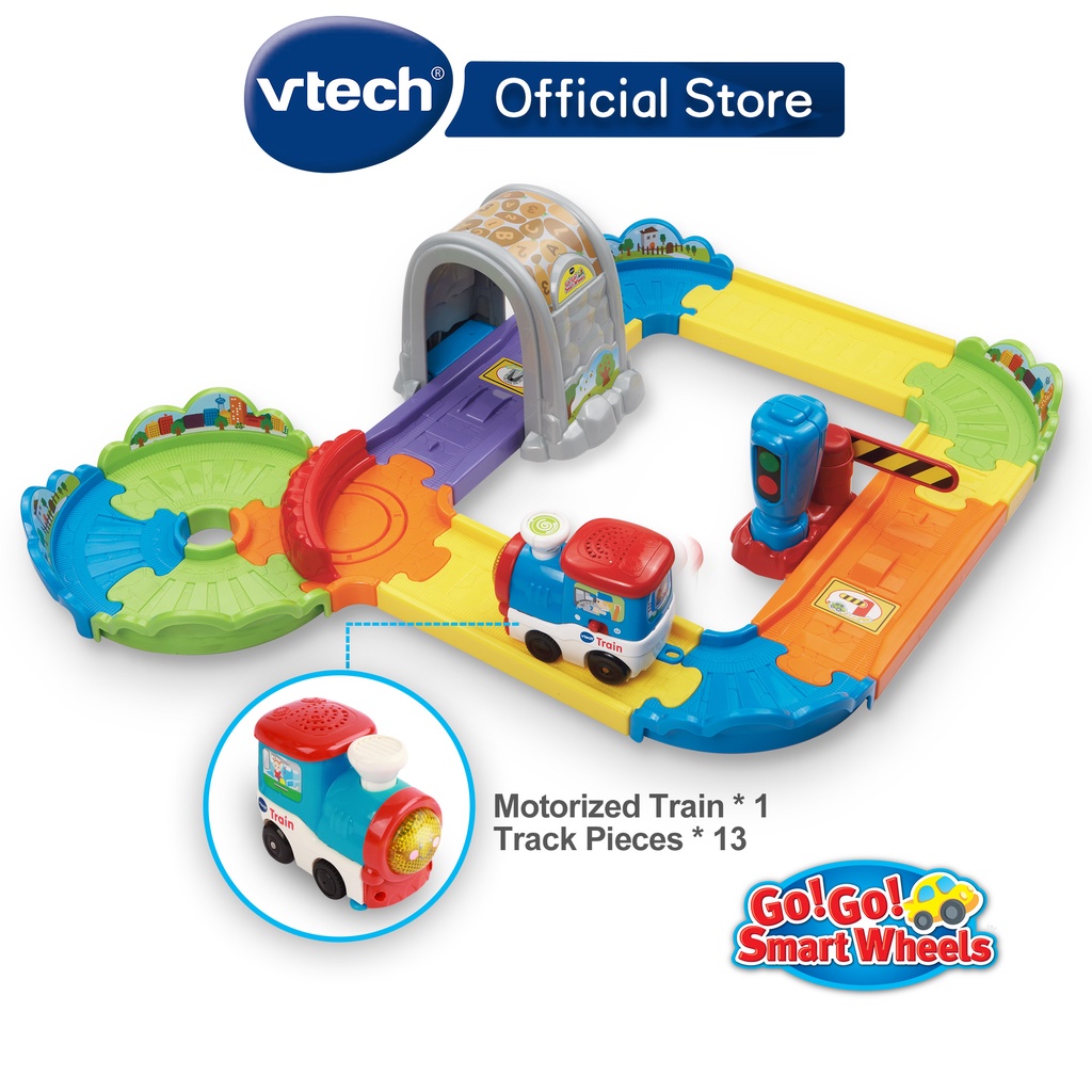 VTech Train Playset GoGoSmartWheels Choo Playset Motorized Train ...