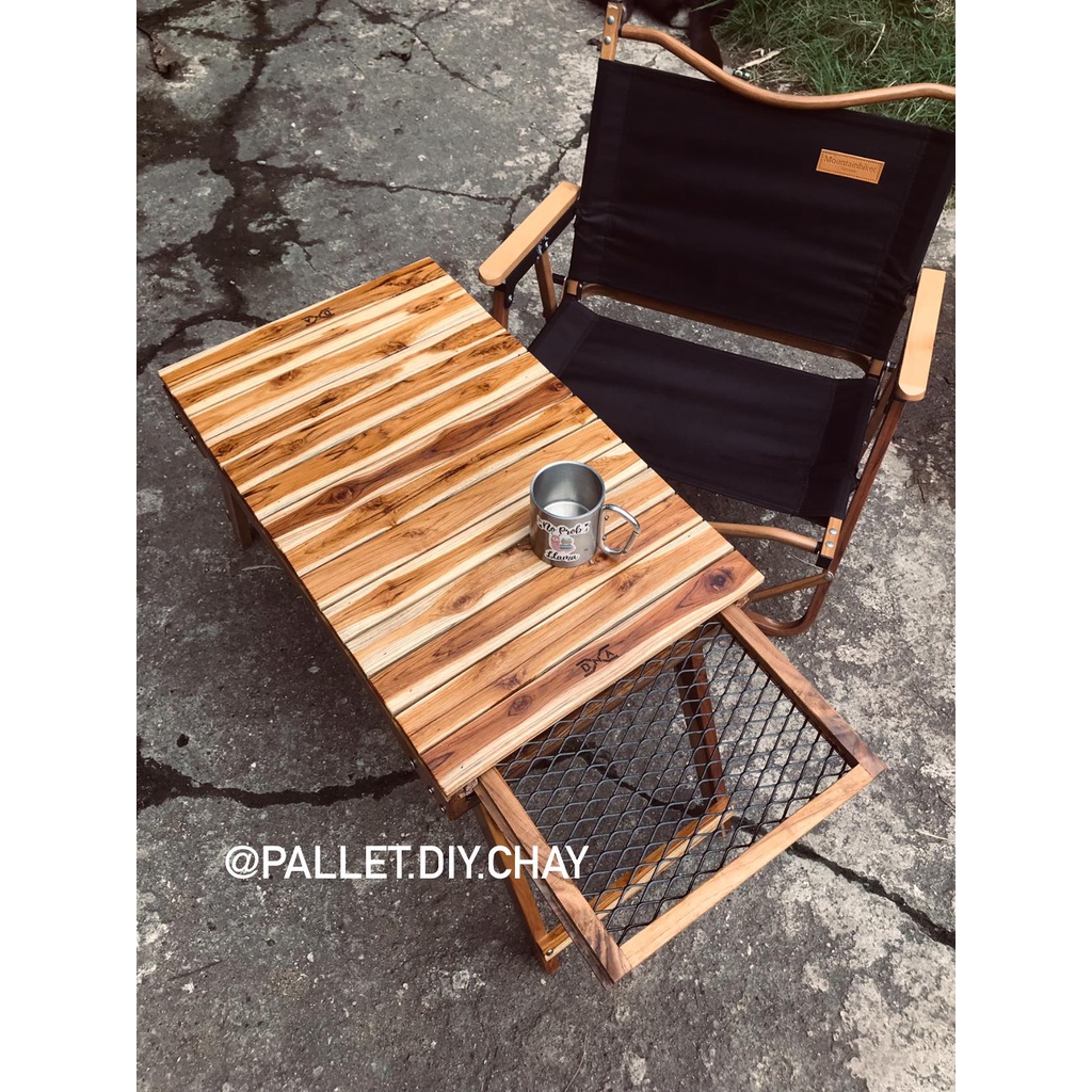 โต้ะ IGT DNA CAMP เป็นงานไม้สักทอง - pallet.diy.chay - ThaiPick