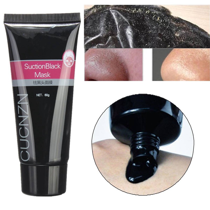 CUCNZN 60g Blackhead Remover Facial Mud Mask Suction Deep Clean Pore ...