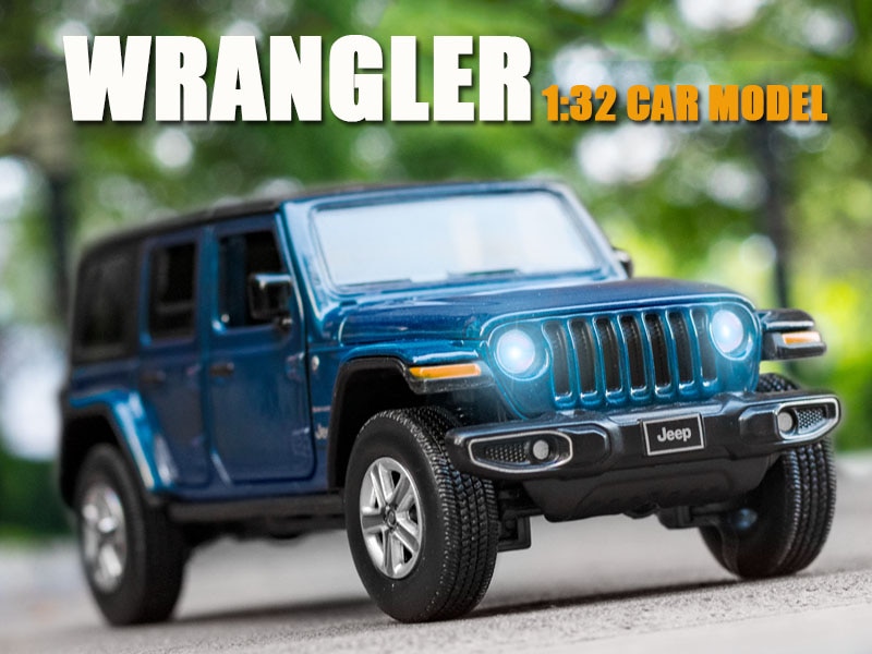 132 Wrangler SUV Car die cast alloy car model Diecasts Toy Sound ...