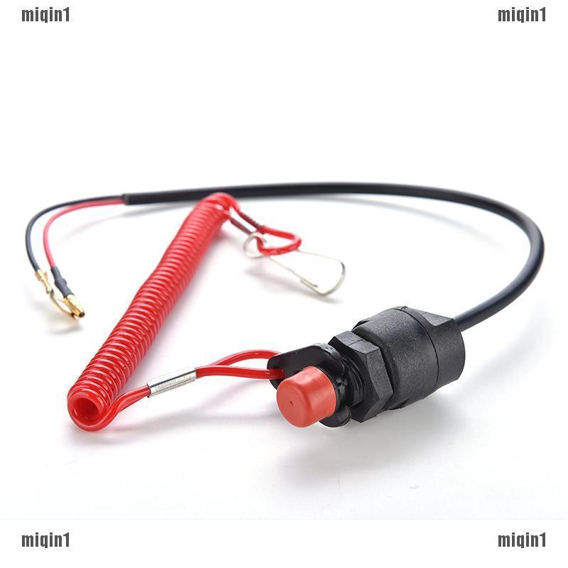 $TH Outboard Engine Motor Scooter ATV Kill Stop Switch Safety Tether ...