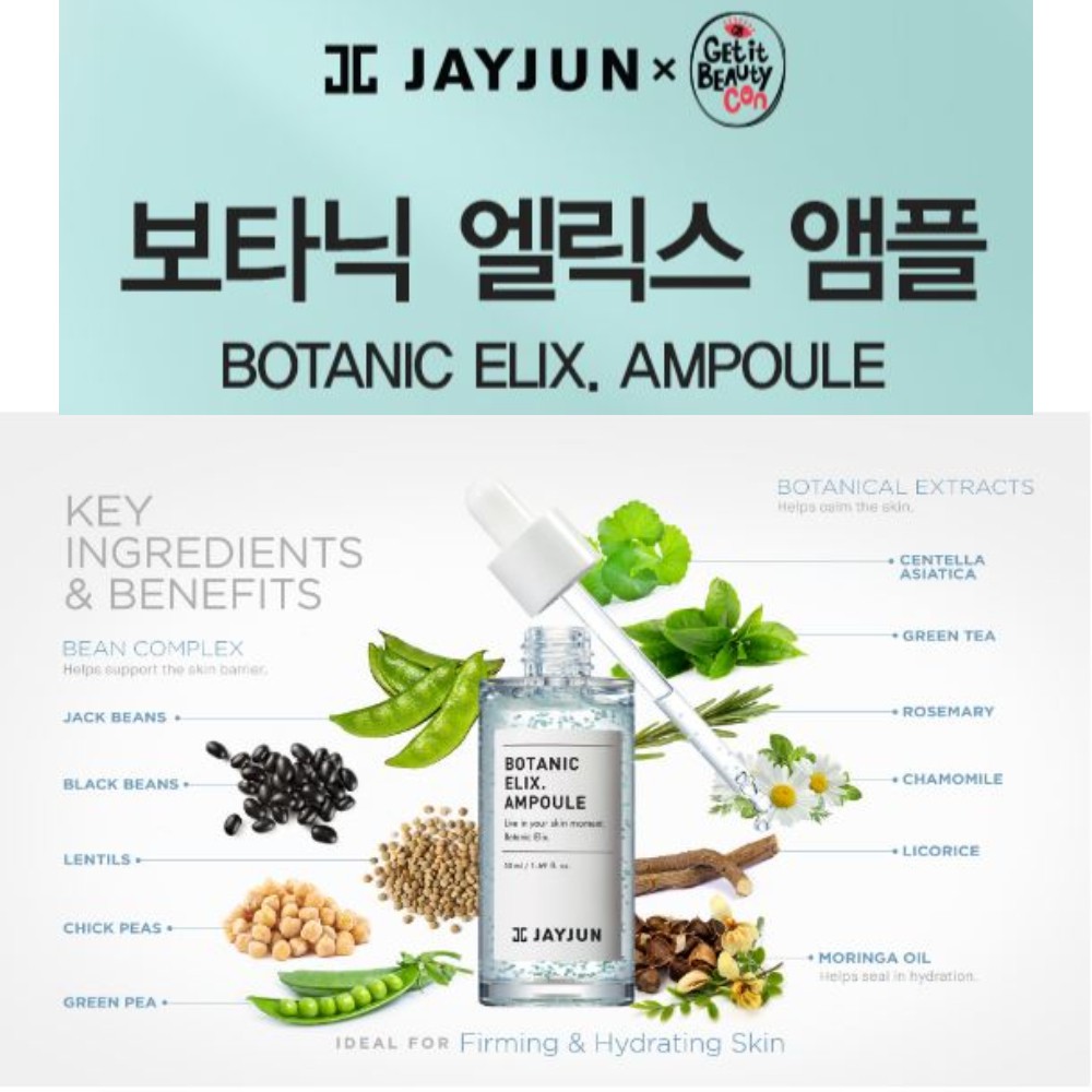 [JAYJUN] Ampoule Serum Hyaluronic Acid Botanic Elix Ampoule Serum 50ML/Moisturizer GB8K | Shopee ...