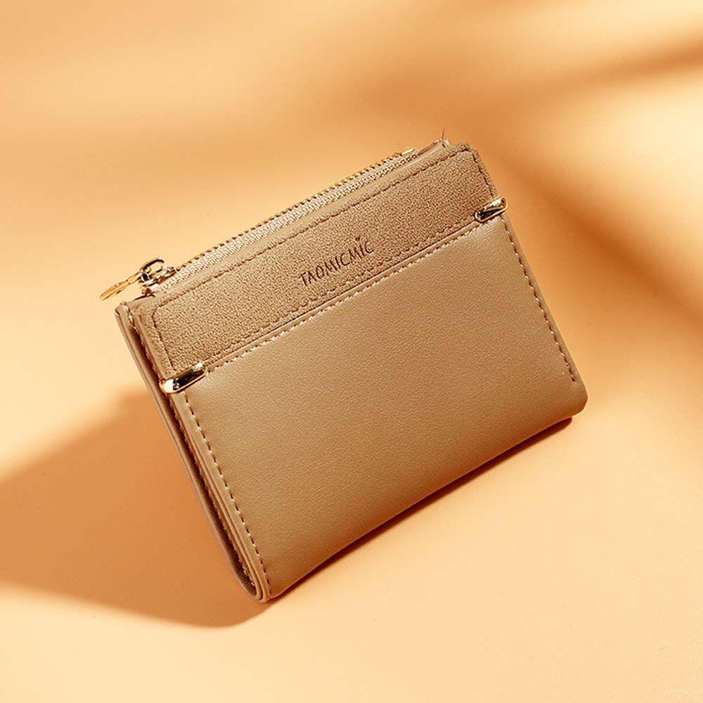 IVORY Charm Women Wallet Solid Color Coin Purse Zipper Wallet Credit ...