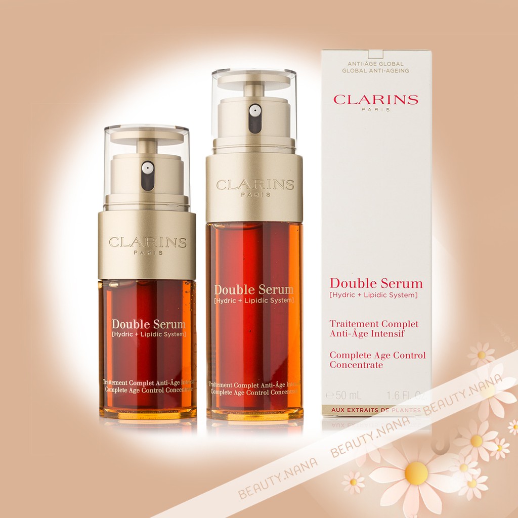 CLARINS Double Serum Complete Age Control Concentrate 30ml 50ml 75ml เคาน์เตอร์ไทย - beauty.nana ...
