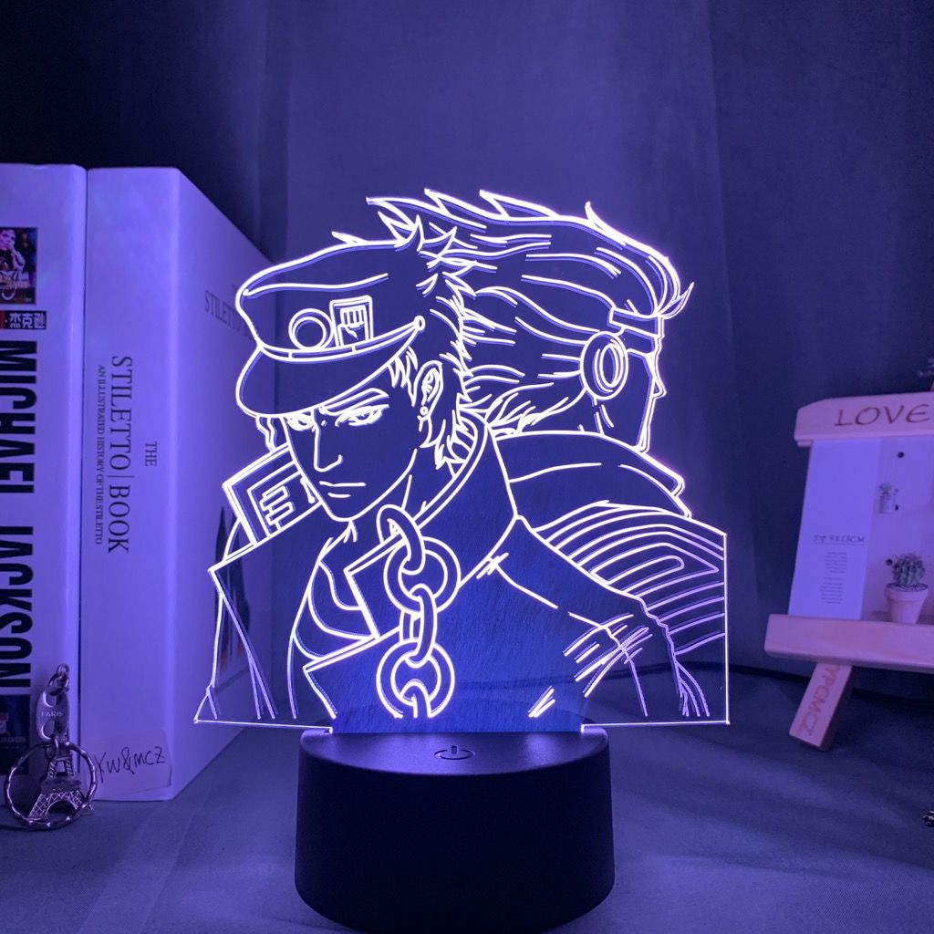 JoJos Bizarre Adventure LED Night Light LED Color Changing Touch Remote ...