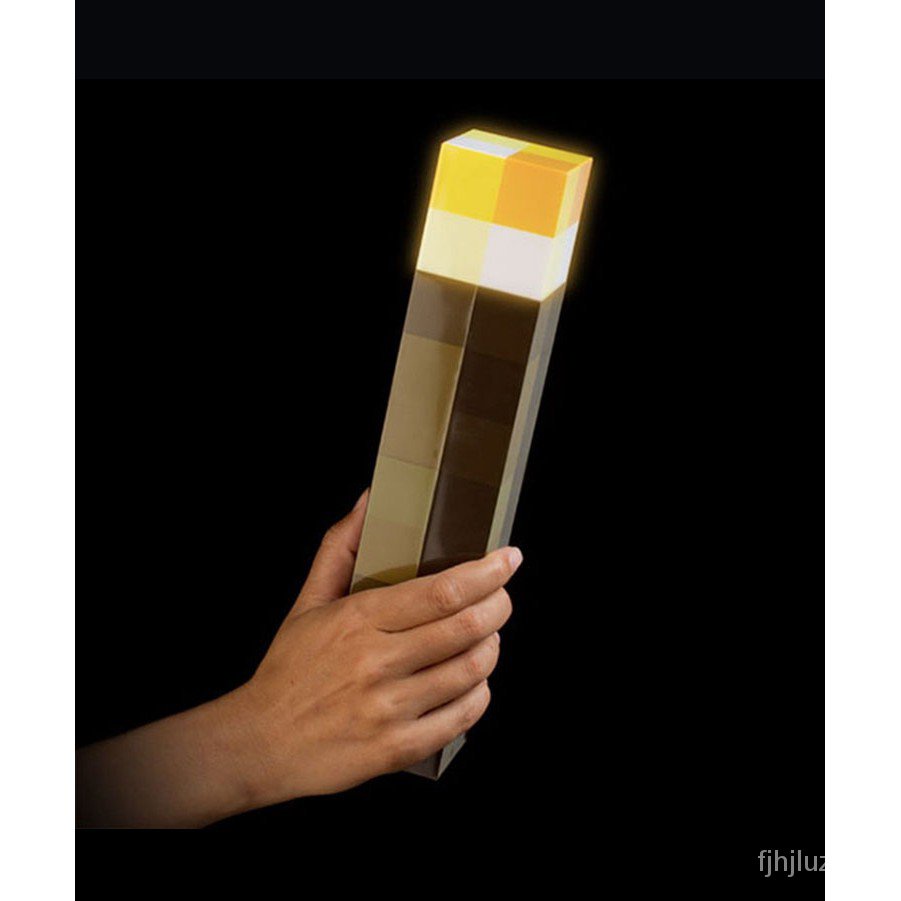 AuthenticGame Minecraft Light Up Torch LED Night Wall Light Game Design ...