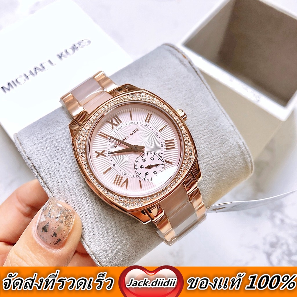 Michael Kors MK6135 Bryn Rose Dial Rose Gold-tone Ladies Watch นาฬิกา ...