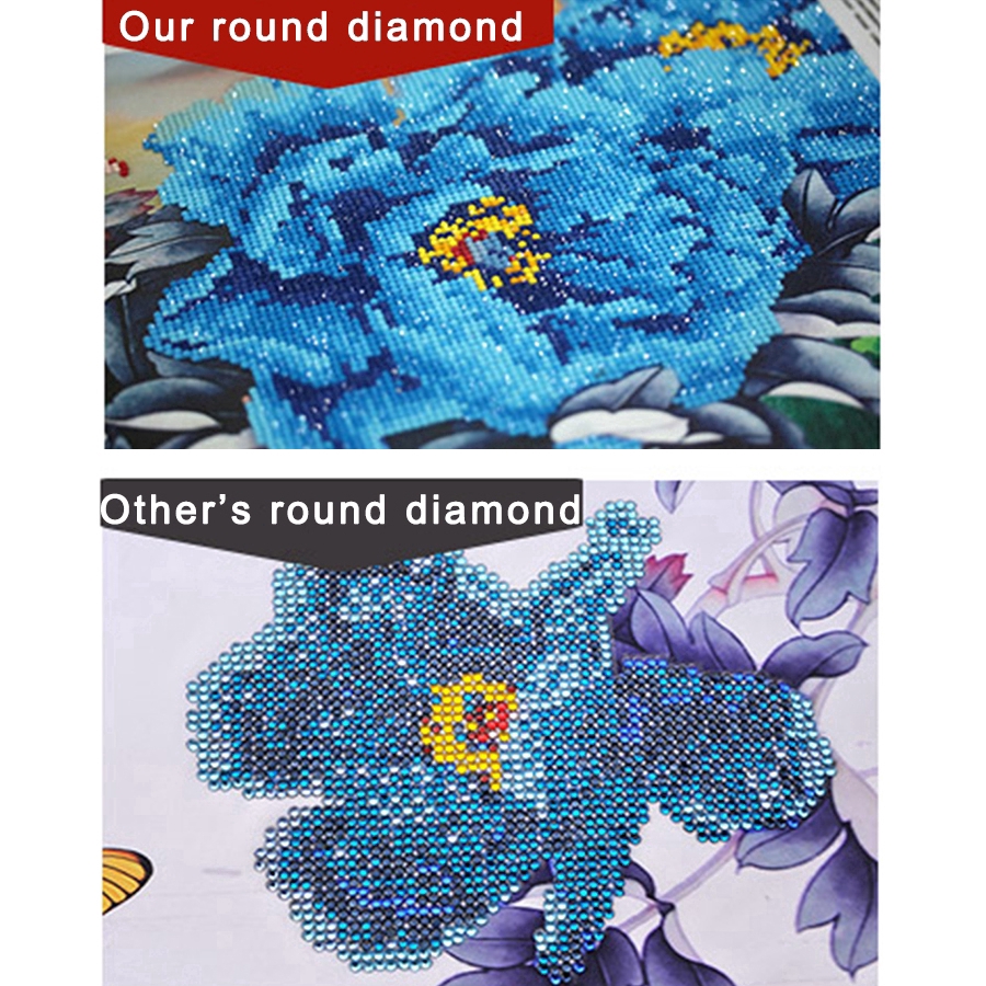 3D DIY Diamond Painting Diamond Mosaic Full Green Leaf JtHG ...