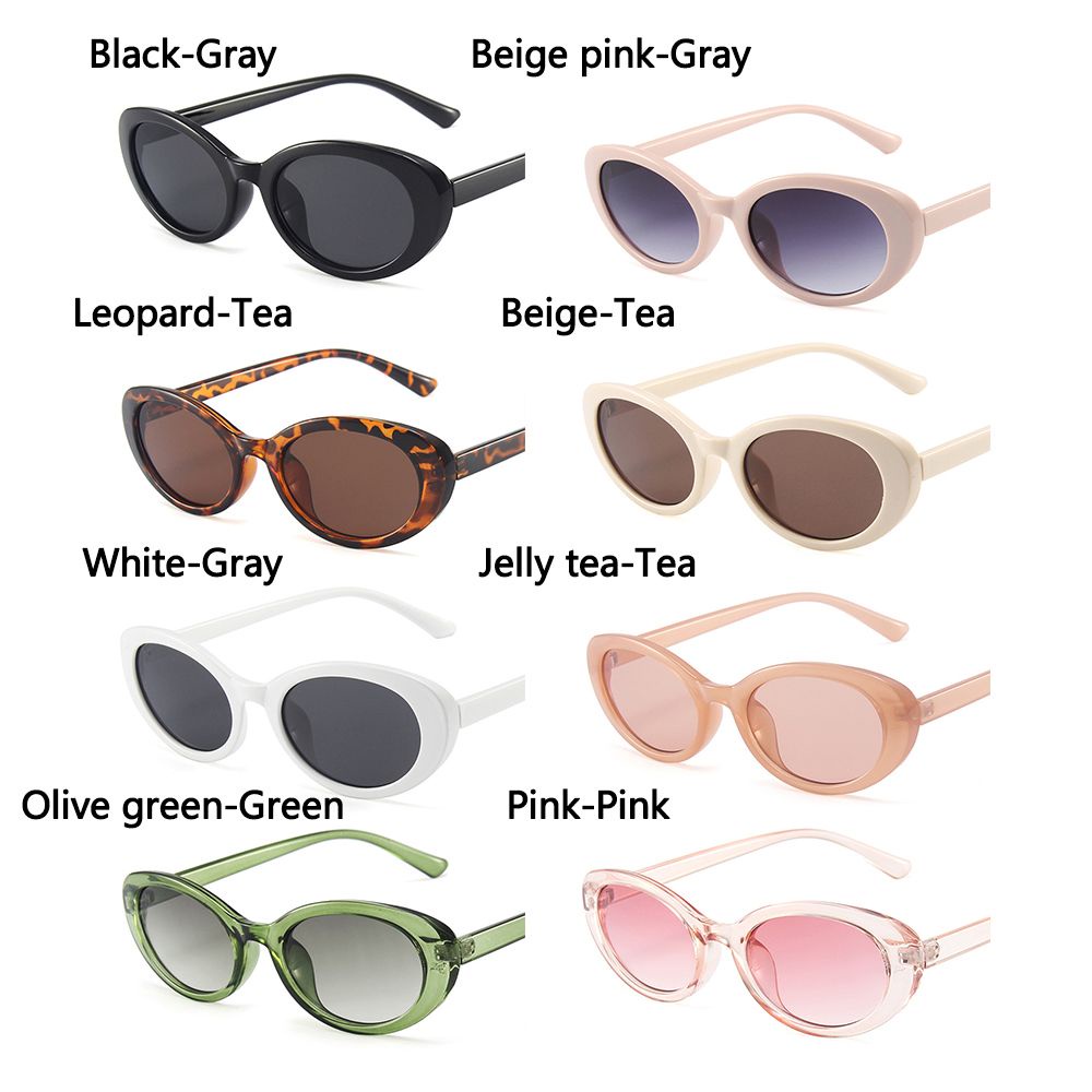 Lilac Fashion Retro Oval Sunglasses Uv400 Small Frame Womens Sunglasses
