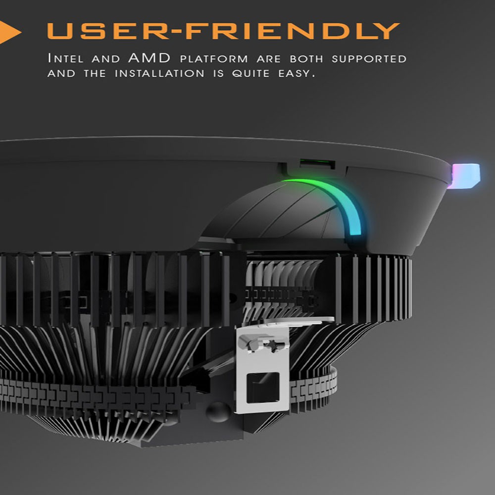พัดลมระบายความร้อน Cpu Cpu Led 120 มม. Led 120 มม. Lga115X 775 Am3 Am4 ...