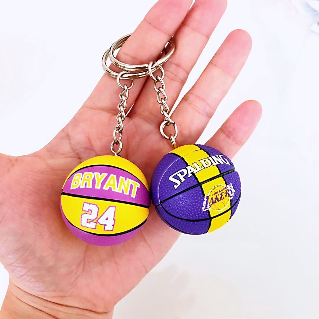 ตุ๊กตาจี้Creative Mini Basketball Model Keychain Sports Fans ...