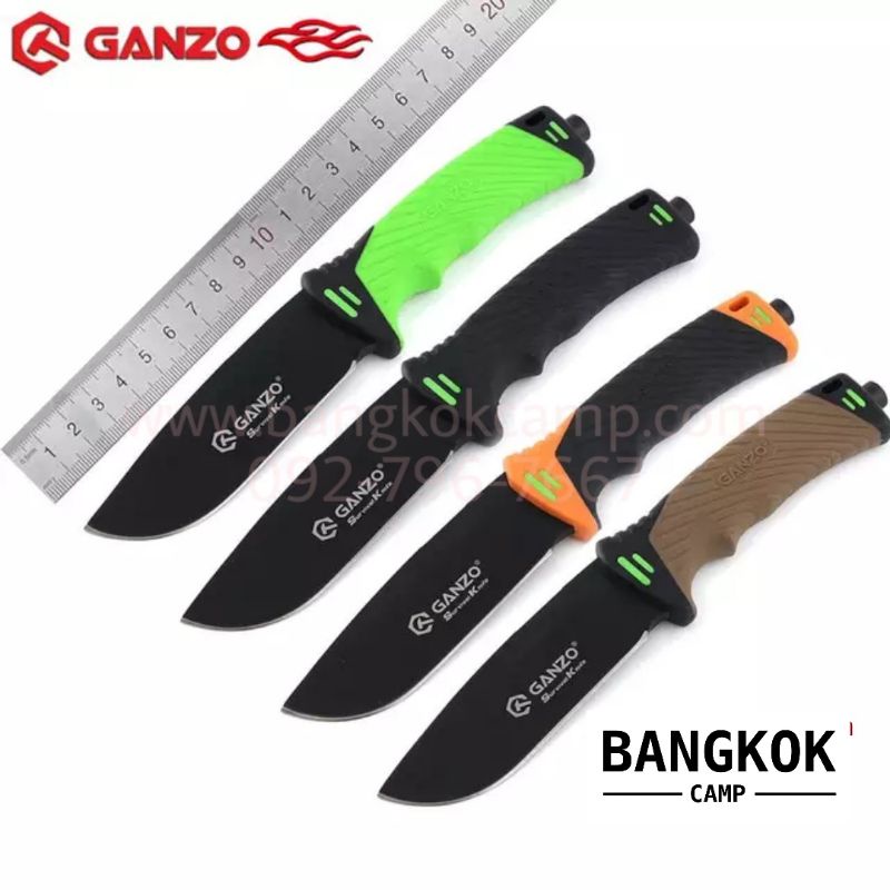 GENUINEมีดเดินป่า มีดพก Ganzo Hunting Survival Knife กานโซ่ รุ่น G8012 ...