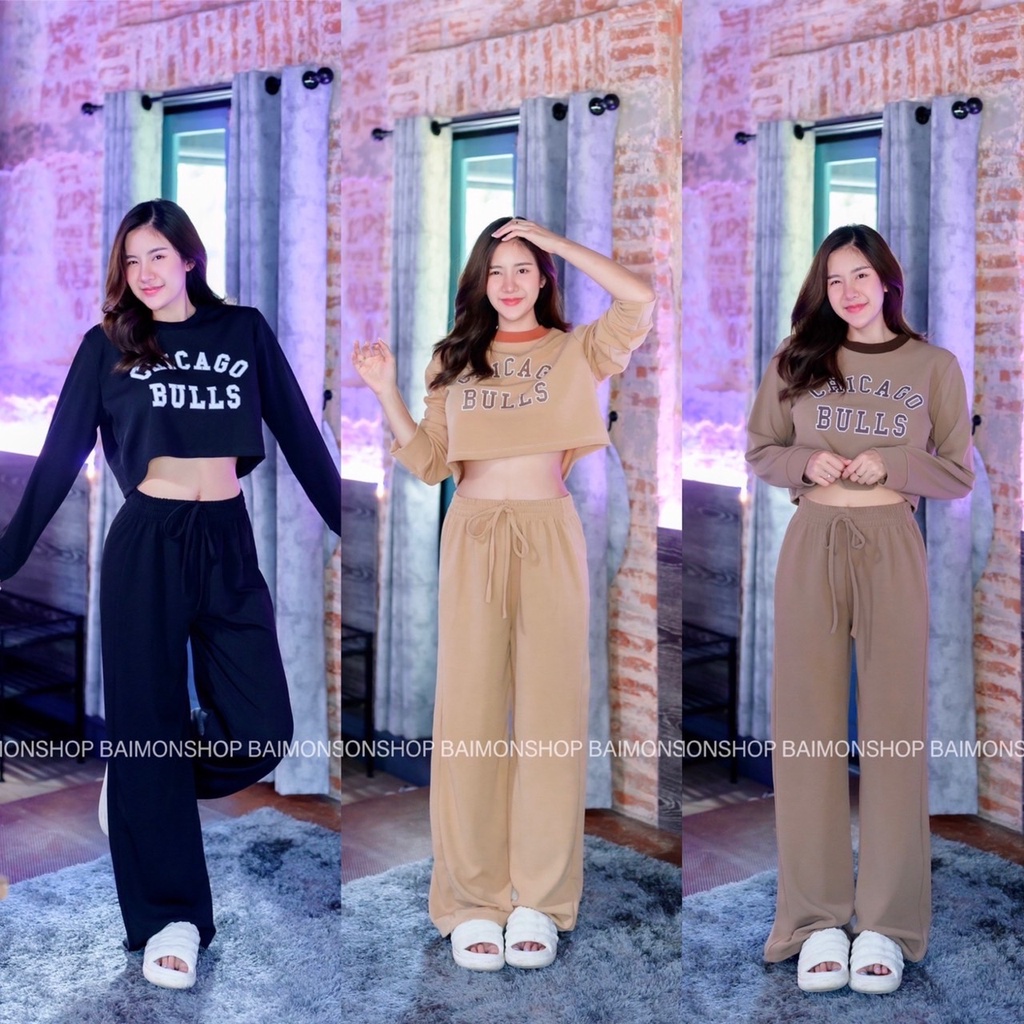 crop..shop เสื้อกางเกงขายาวใส่แล้วน่ารักคิ้วท์ๆ ใส่ได้ทุกโอกาสจริงๆ ...