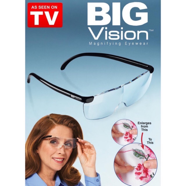 แว่นตาแว่นขยาย BIG VISION 160%งานแท้ | Shopee Thailand