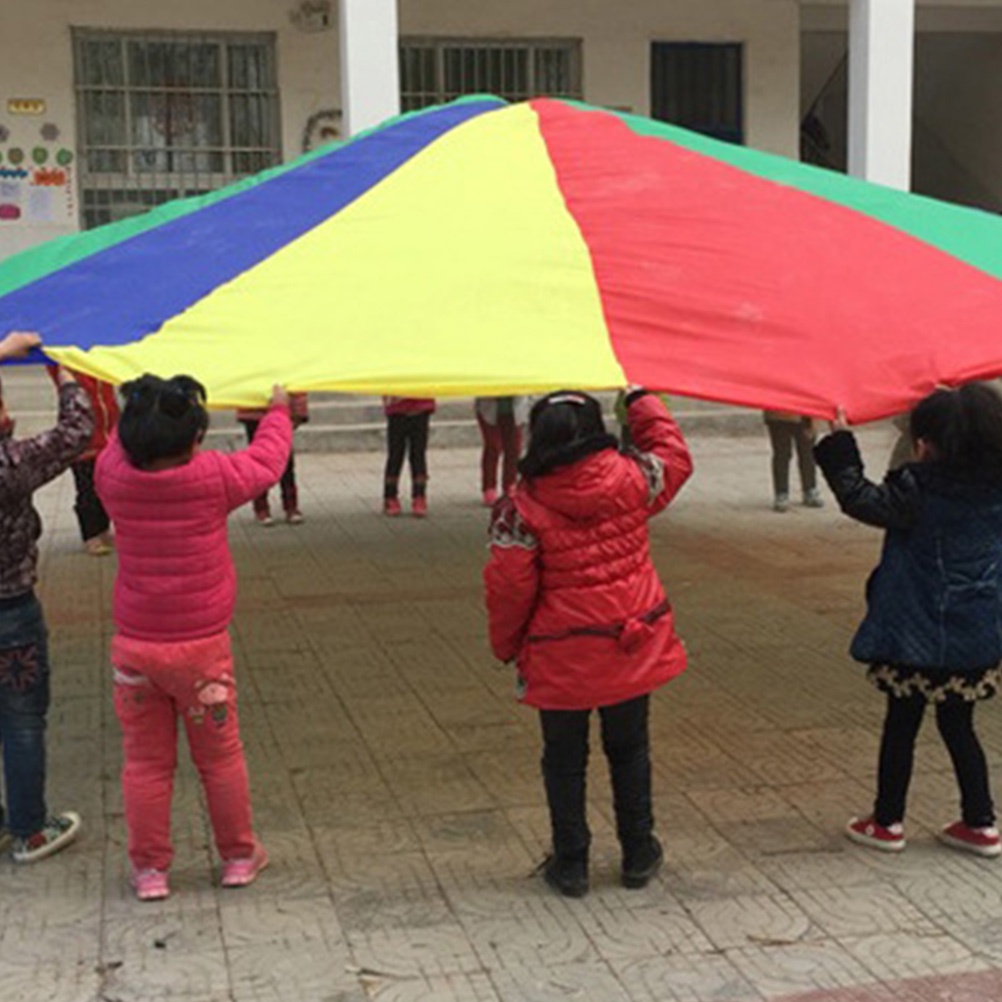 Colored Practical Multi-function Team Game Kindergarten Parachute Prop ...