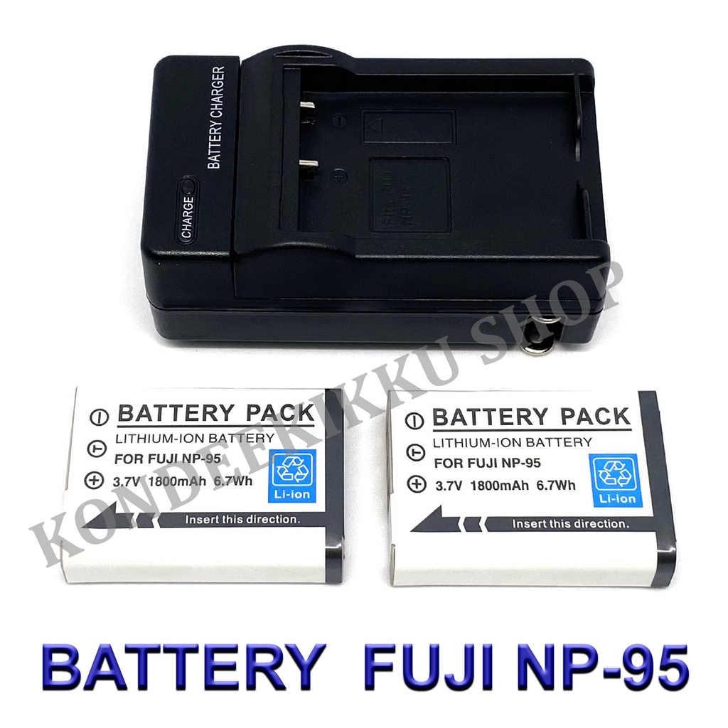 FNP95 / NP95 / FNP-95 / NP-95 Battery and Charger For Fujifilm X30,X70 ...