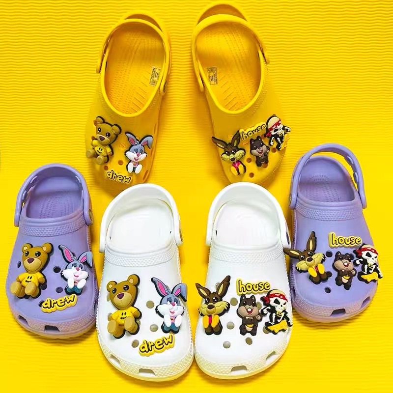 จิ๊บบิท พร้อมส่ง ตัวการ์ตูนติดรองเท้า CROCS X DREW HOUSE BY Justin ...