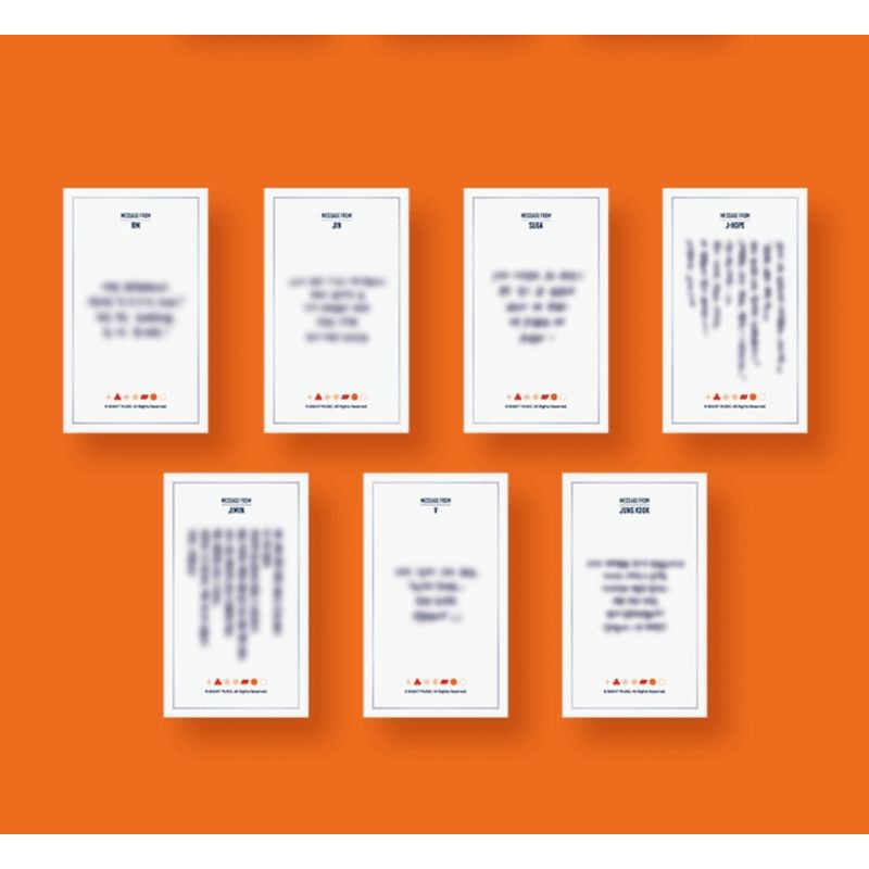 (พร้อมส่ง) BTS - Message Photo Card Frame - koreanpangya - ThaiPick