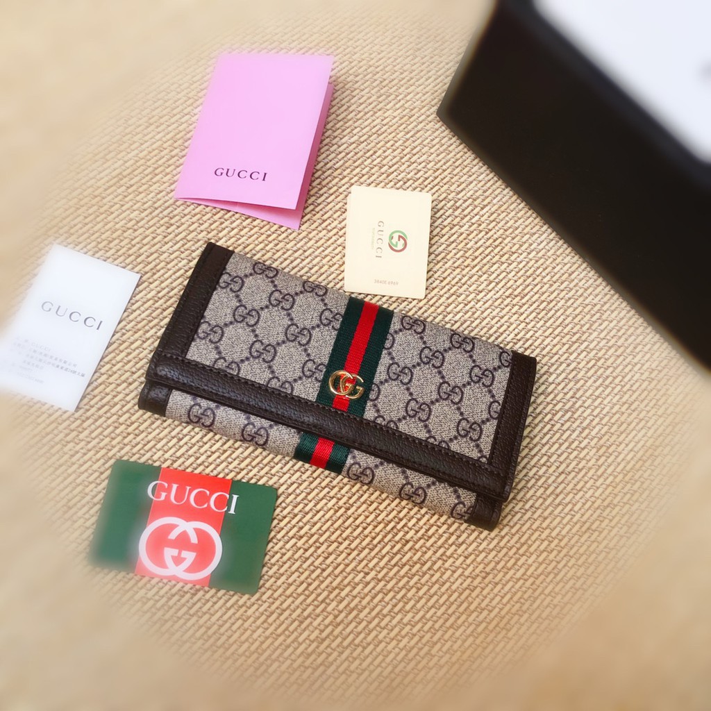 Gucci high end set box (Gucci cowhide shell bag) Matching wallet ...