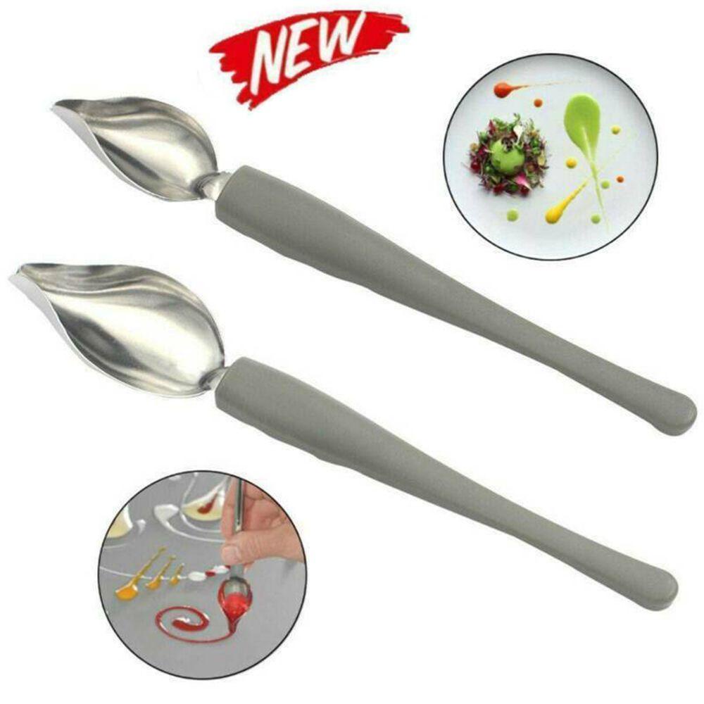 JANE High Quality Valon Sauce Spoon Dessert Spoon Art Pencil Draw ...