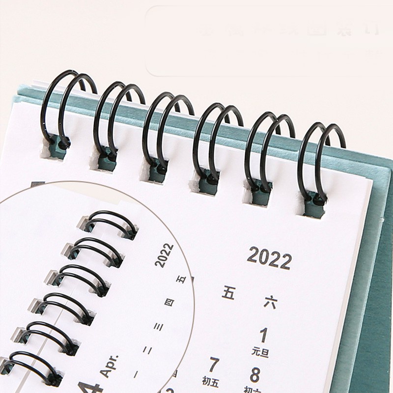 2022 Creative Portable Mini Desk Calendar / Student Note-taking Desktop ...