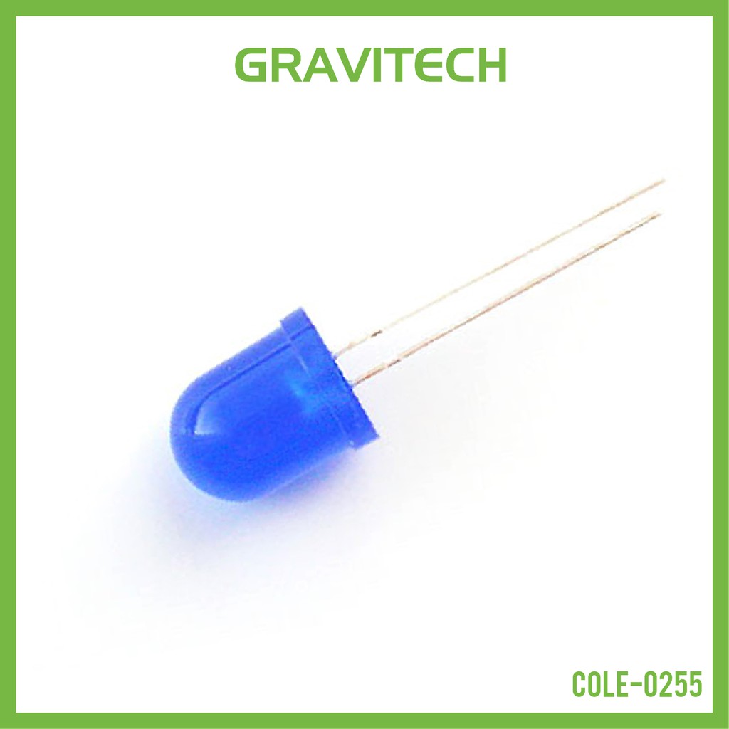 [Gravitechthai] LED blue diffused 10mm ULTRA BRIGHT! (5 LEDs) | Shopee ...