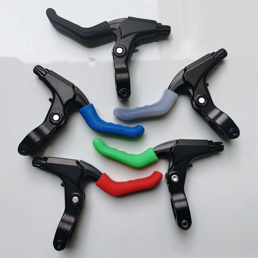 Moon_1Pair Brake Cover Bright Color Anti-slip Silicone Bicycle Brake ...