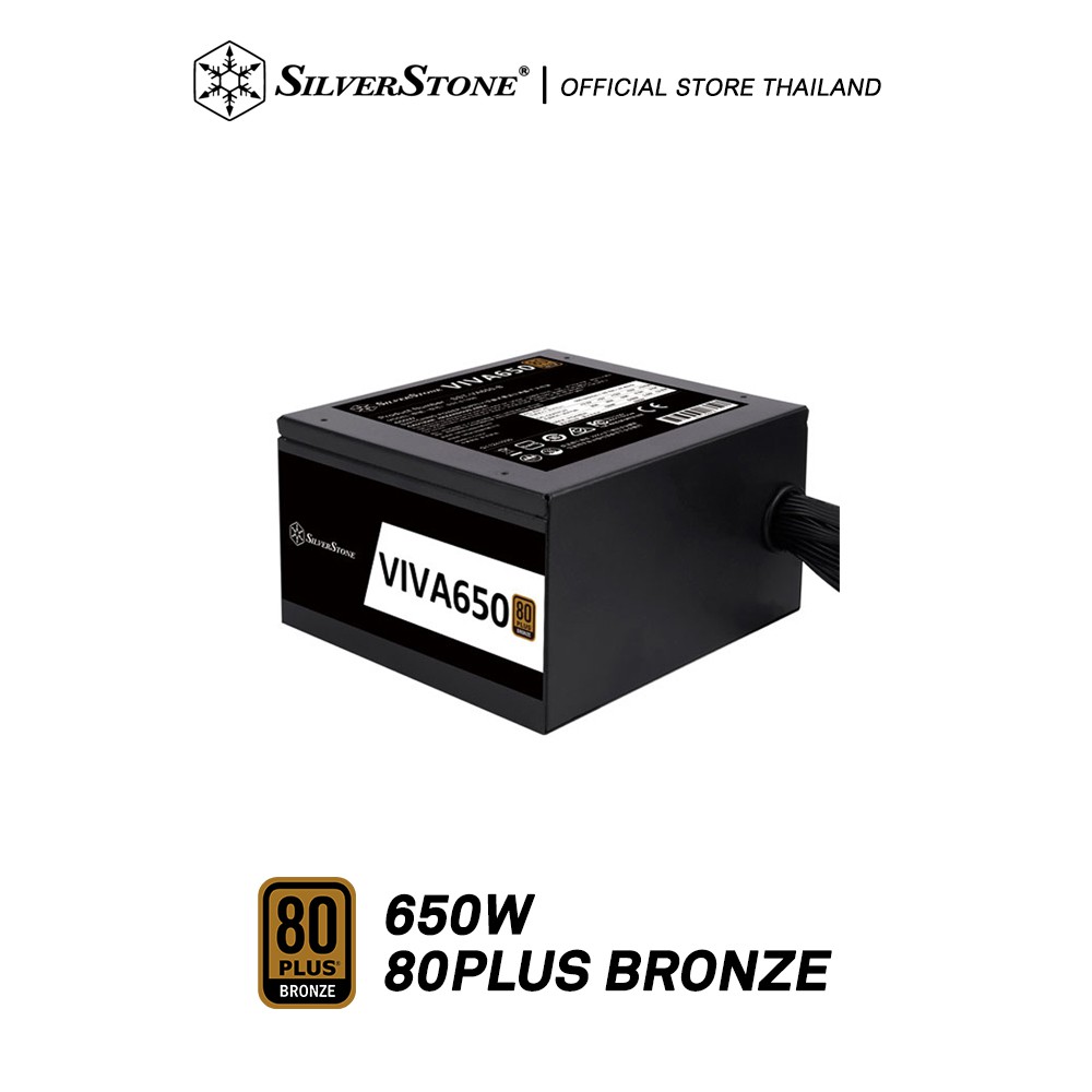SILVERSTONE POWER SUPPLY VIVA 650 80 PLUS Bronze 650W - silverstone ...
