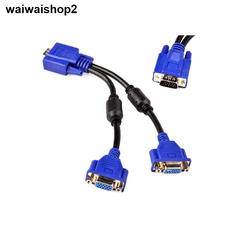 จัดส่งเฉพาะจุด จัดส่งกรุงเทพฯสาย y vga Splitter cable 1ออก2 จอ 1 ...