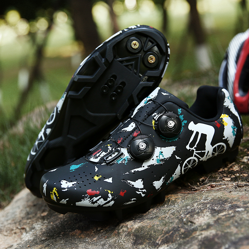 HK Cycling shoes mountain bike non lock shoes men's and women's cross ...