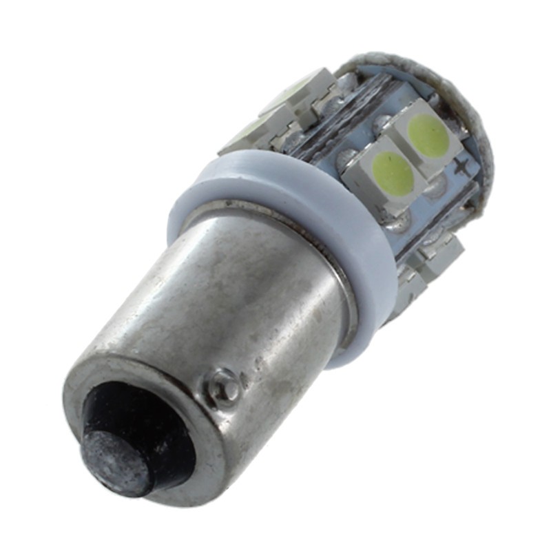 2X T11 BA9S T4W 10-SMD Xenon White Hi-Power LED Side Light Lamp Bulb ...