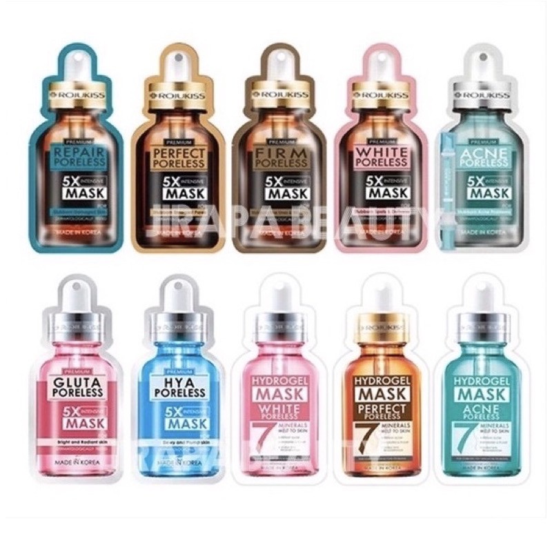 Rojukiss mask 5x โรจูคิส แผ่นมาส์กหน้า 5 เอ็กซ์ มาส์ก หน้า ...