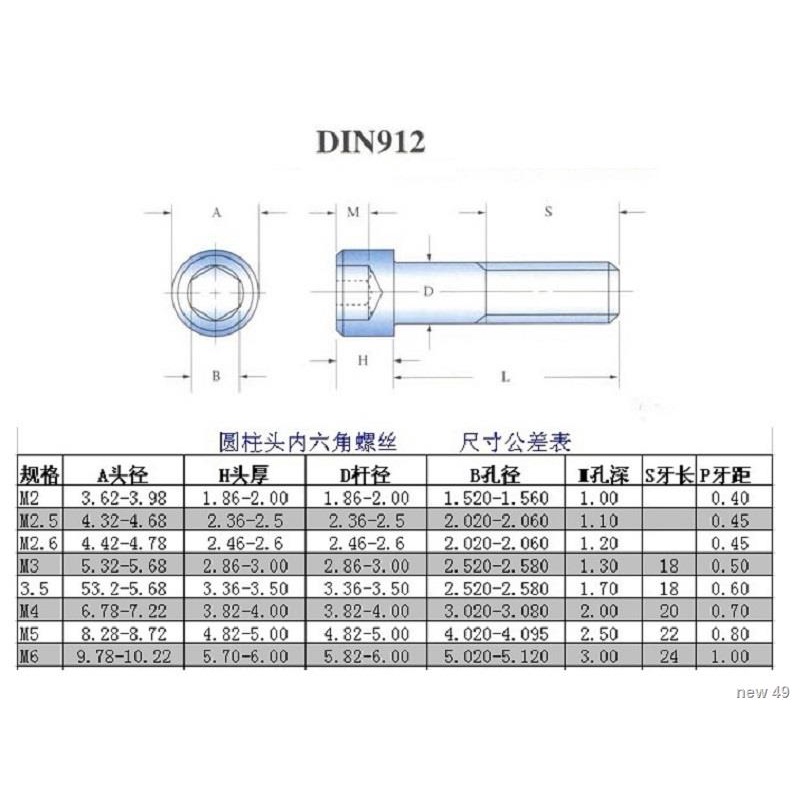 เครื่องมือ 10pcs DIN912 Alloy steel Titanium plated Gold Hex cup Head Screw M2 M2.5 M3 M4 ...