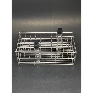 ที่ใส่หลอดทดลองแบบสแตนเลส Test Tube Rack Stainless ตะแกรง หลอดทดลอง ...