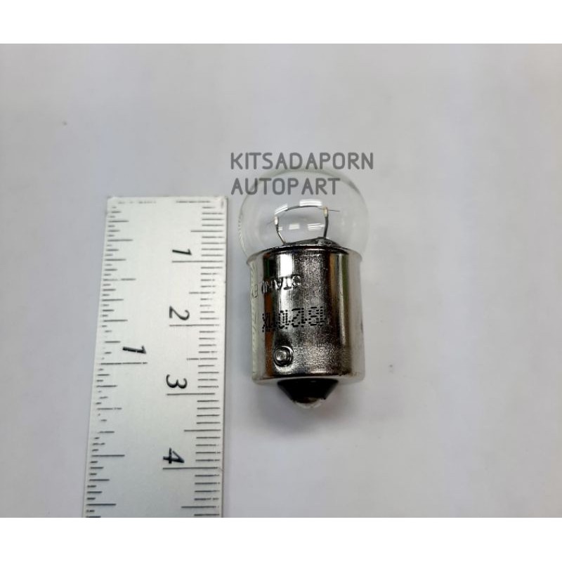 10ดวง หลอดไฟเลี้ยวหลอดไฟหรี่ STANLEY แบบหลอดเขี้ยว ขนาดกลาง 12V24 10W12W 1จุด สินค้าใหม่ เกรดดี ...